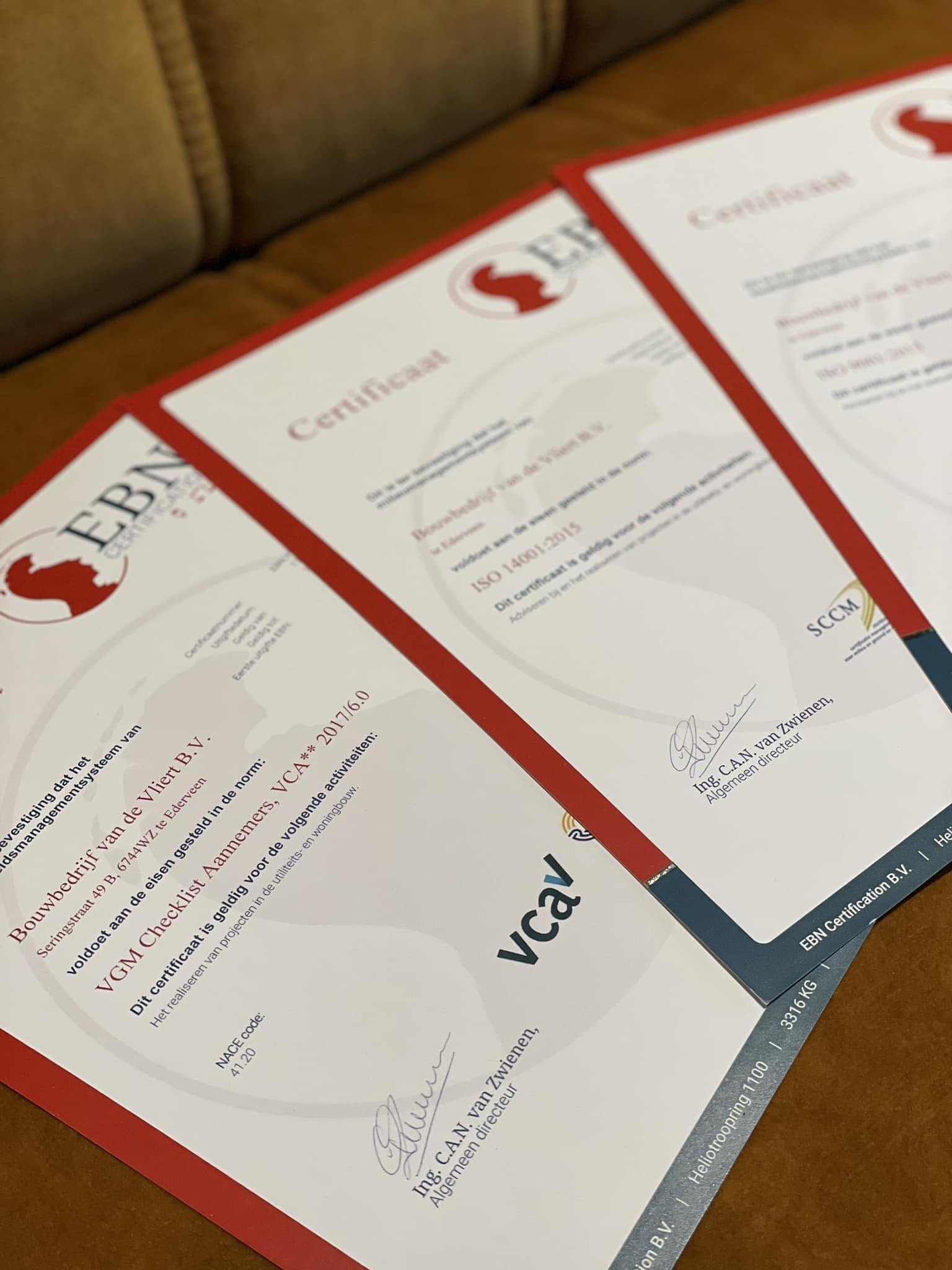 ISO / VCA Certificering